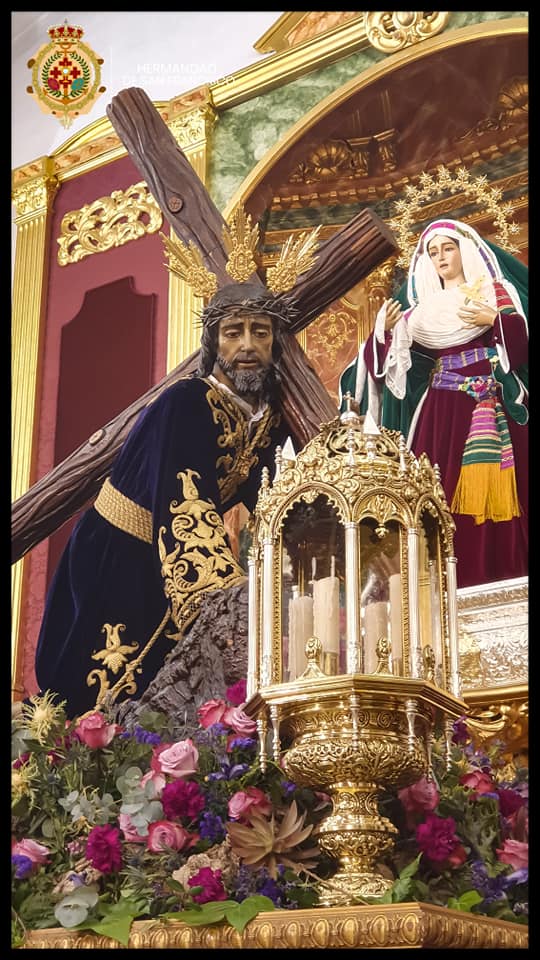 FOTOGRAFÍAS DE NTRO. PADRE JESÚS DE LAS PENAS EN SUS TRES CAÍDAS EN EL INTERIOR DE LA IGLESIA ...